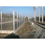 Clôture grillagée EDF type BD3 aluminium hauteur 2 60m soubassement