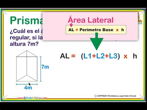 Formula De Area Lateral De Un Prisma Triangular Profe Edinson Net