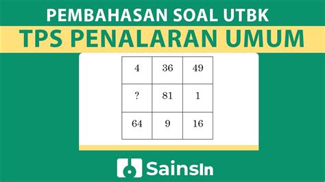 30 Contoh Soal Penalaran Umum Utbk Snbt 2023 Lengkap Dengan Jawabannya