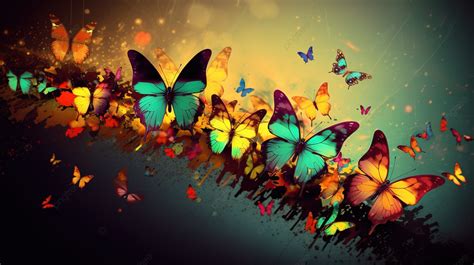Fondo Mariposas Coloridas En Fondos De Pantalla En Movimiento Fondo