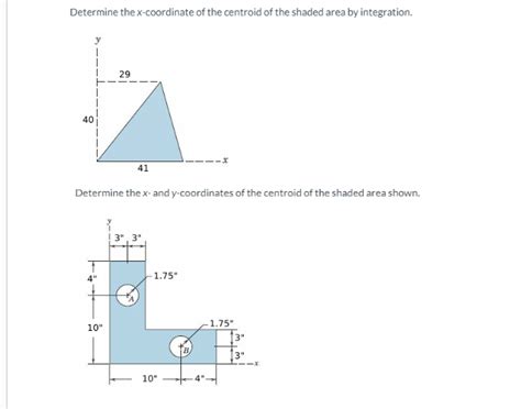 solved determine the x coordinate of the centroid of the