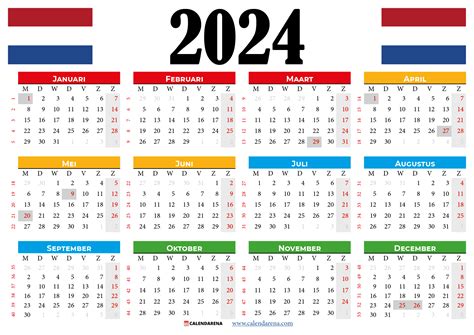 Kalender Met Weeknummers 2024 Nederland Afdrukbare Kalender Kalender