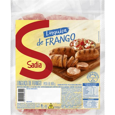 Linguica de Frango Sadia 800g Pacote é aqui na Barcelos
