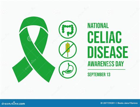 National Celiac Disease Awareness Day Vector Illustration Stock