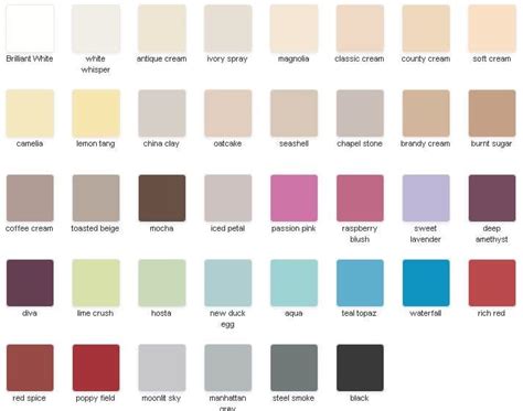 Crown Emulsion Paint Colour Chart NBKomputer