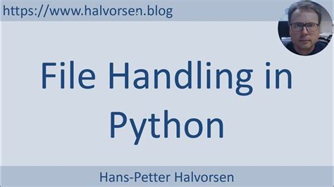 file handling in python youtube