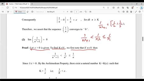 lec 4c examples of convergent sequences real analysis youtube