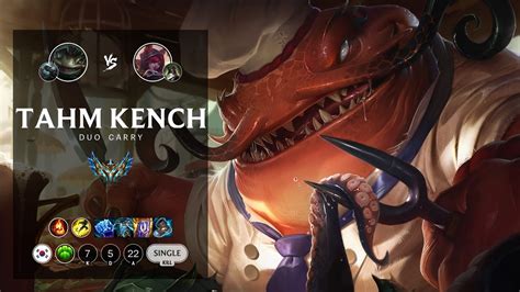 Tahm Kench Vs Xayah Kr Challenger Patch Youtube