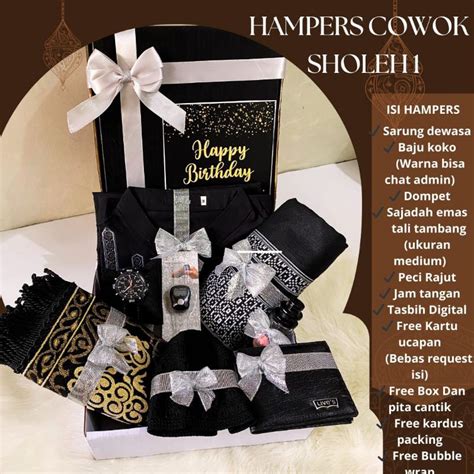 Jual HAMPERS COWOK SHOLEH HAMPERS LEBARAN BAJU TAQWA SARUNG TASBIH