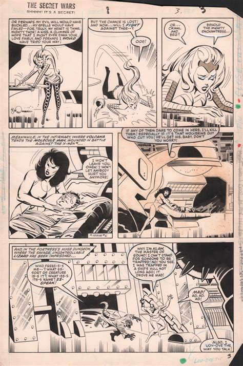 Marvel Super Heroes Secret Wars Issue Page In Guy Van Gompel S