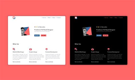 Lance Freelancer Website Design Personal Website Design With