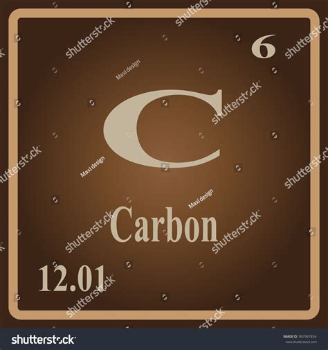 Periodic Table Elements Carbon Stock Vector Royalty Free