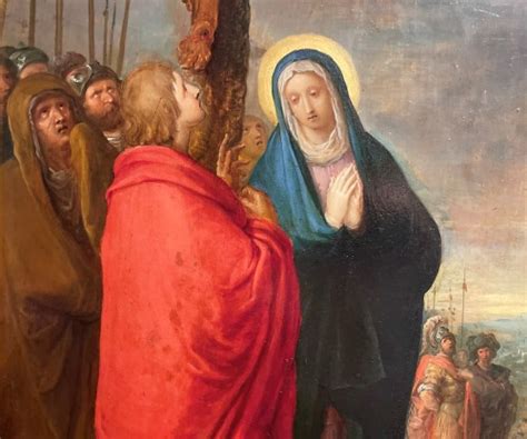 La Crucifixion Ecole Flamande Du E Si Cle N