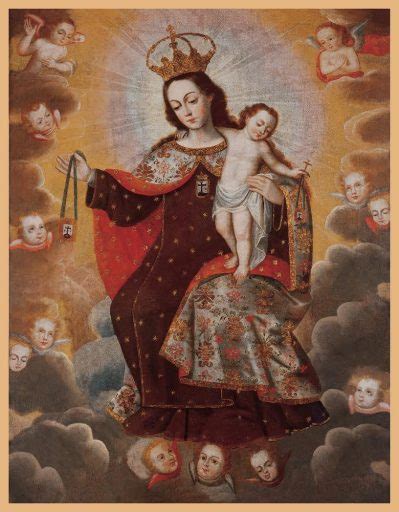 Virgen Del Carmen Y Su Escapulario
