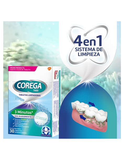 Limpiador De Prótesis Dentales y otros Aparatos Removibles Corega Tabs