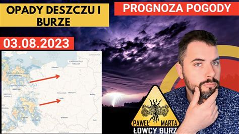 Opady deszczu w nocy na zachodzie Polski Konwekcja i burze na północy