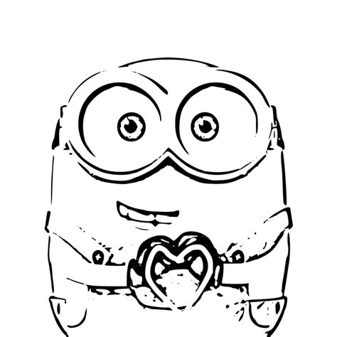 Bob The Minion Coloring Pages 16 Printable Sheets Simple To Draw