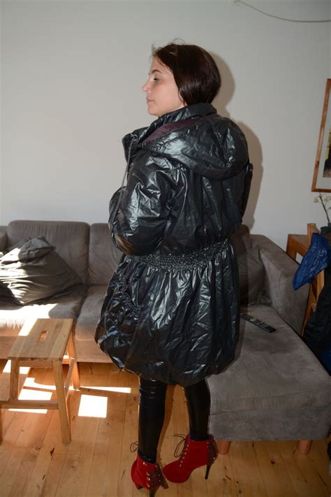 Pin On Shiny Glaze Nylon Jacket