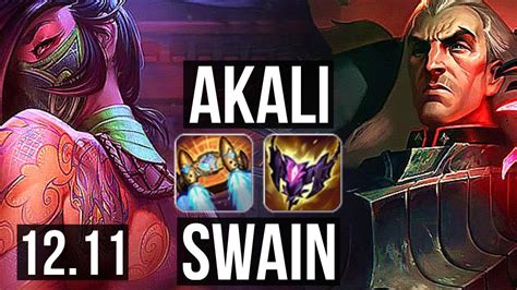 Akali Vs Swain Mid Legendary Games Euw Master