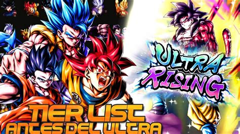 Especial Tier List Antes Del Nuevo Personaje Ultra Mejores Personajes