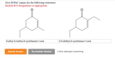 solved give iupac names for the following structures