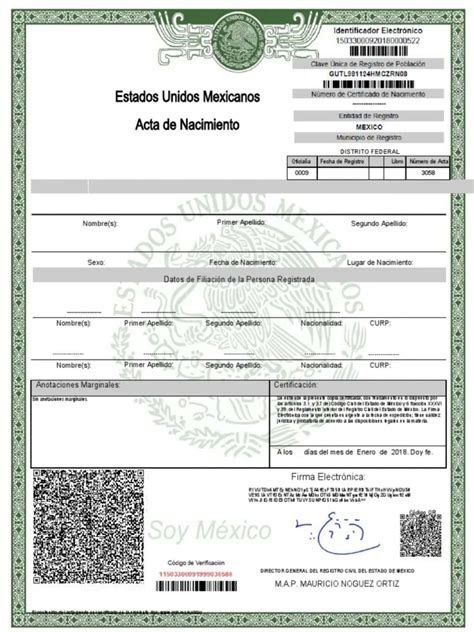C Mo Corregir Tu Nombre En El Acta De Nacimiento Y Curp Tus Buenas