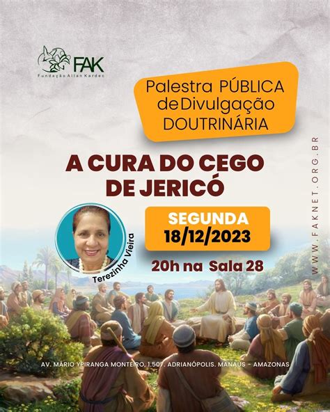 A Cura Do Cego De Jeric Palestra P Blica S H Fak