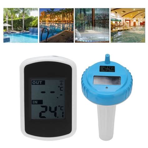 VGEBY Thermomètre Piscine Flottant Solaire sans Fil Waterproof