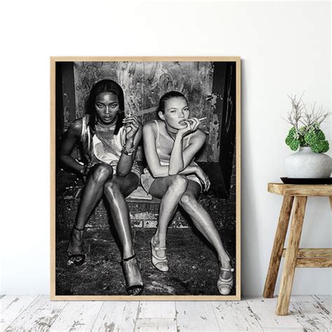 Kate Moss Naomi Campbell Canvas Castle