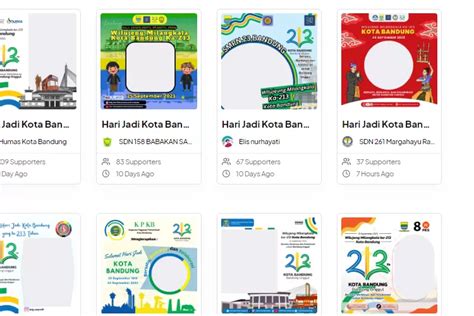 Gratis 10 Twibbon Hari Jadi Kota Bandung Ke 213 Tahun 2023 Desain