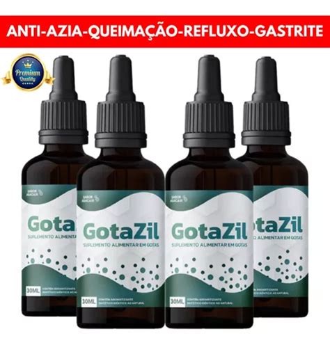 Gotazil Auxilia Tratamento De Úlceras Gástricas Kit 4 Unid