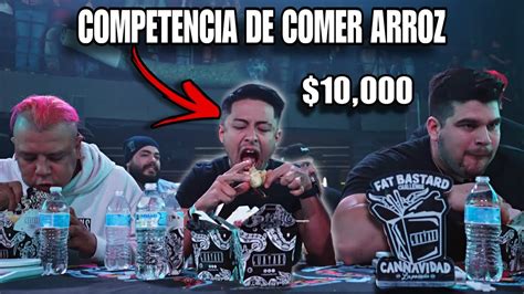 MI PRIMERA COMPETENCIA DE COMER ARROZ Come Todo Lo Que Puedas Y