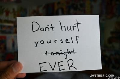 Hurting Yourself Quotes QuotesGram