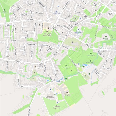 Southwell Modern Atlas Vector Map Boundless Maps