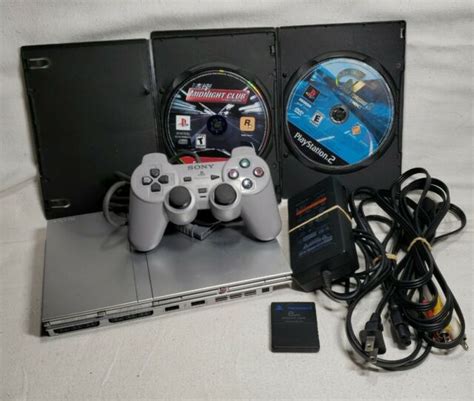 Sony SCPH 79001 Playstation 2 Slim Game Console Silver For Sale