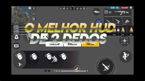 O MELHOR HUD 2 DEDOS DO FREE FIRE YouTube