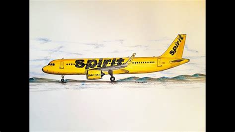 Speed Drawing Spirit Airways Airbus A Youtube