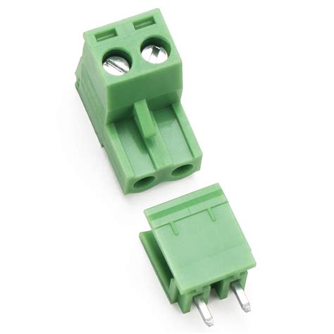 Buy OIIKI 10 Sets 2 Pin 5 08mm Pitch Screw Terminal Block Straight