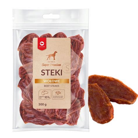 MACED STEKI Wołowe Gryzak Smakołyk dla psa 500g 13565332110 Allegro pl