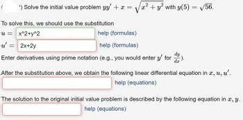 Answered Solve The Initial Value Problem Yy Bartleby