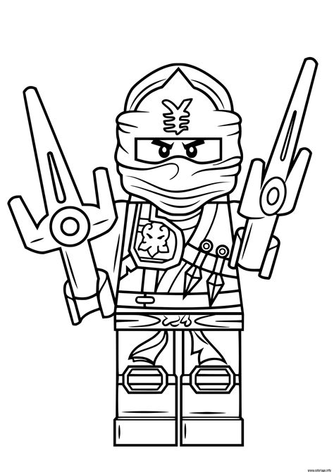 Coloriage Lego Ninjago Jay Dessin Ninja à imprimer