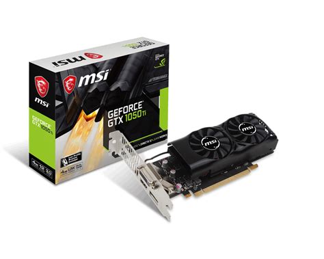 Specification GeForce GTX 1050 Ti 4GT LP MSI Global The Leading