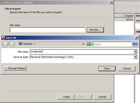move or copy an ssl certificate from a windows server to an apache server