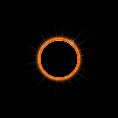 Eclipse Total De Sol Vector Premium