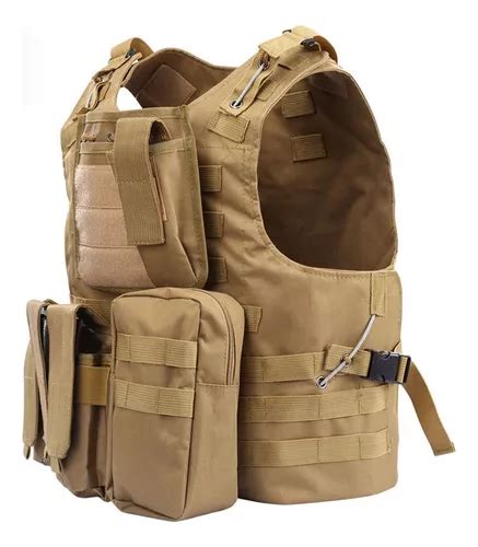 Chaleco Militar Táctico Molle Verde Airsoft Paintball