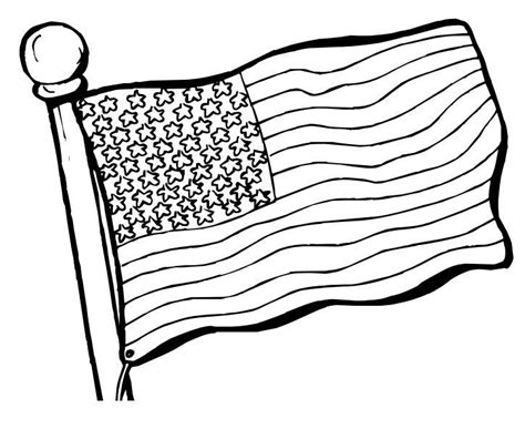 Bandera De Estados Unidos Para Colorear