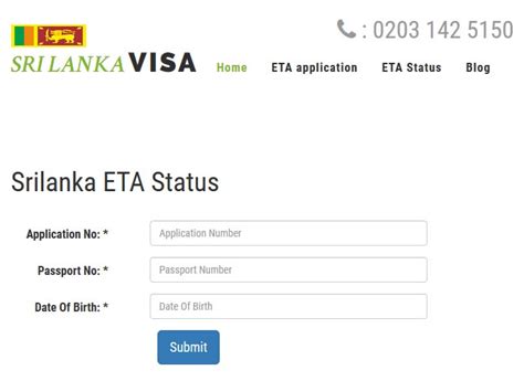 SRI LANKA ONLINE VISA APPLICATION PORTAL Https Eta Gov Lk Etaslvisa