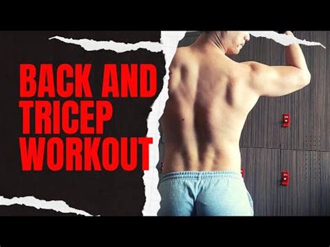 BACK AND TRICEP WORKOUT MGA TOL WITH SUPER SET EXERCISES FOR BETTER