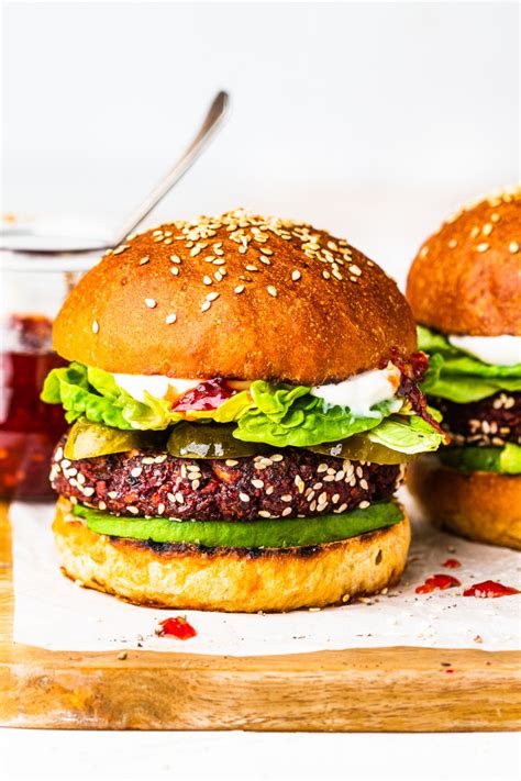 Vegan Beet Burger Lazy Cat Kitchen