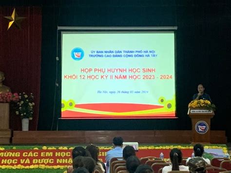 Trường Cao đẳng Cộng đồng Hà Tây tổ chức Hội nghị phụ huynh khối 12 học